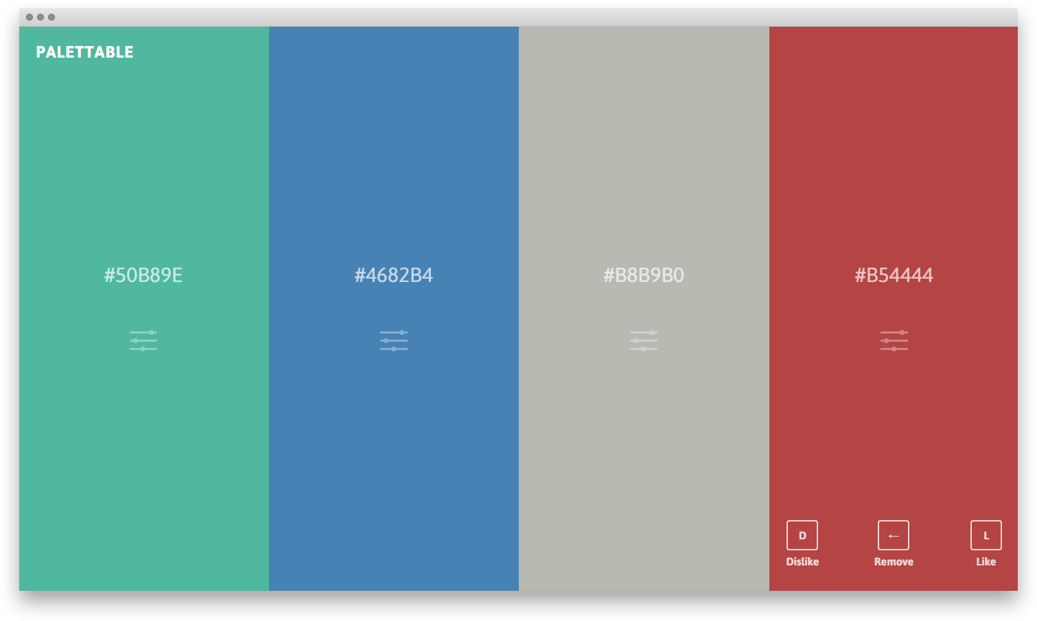 Palettable — новый онлайн-инструмент для составления цветовых схем ...