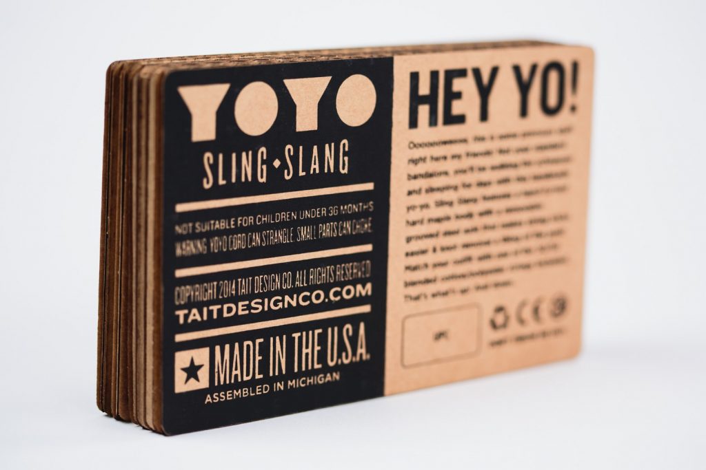 Упаковка Sling-Slang YOYO — Оди. О дизайне