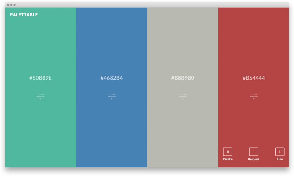 Palettable — новый онлайн-инструмент для составления цветовых схем ...