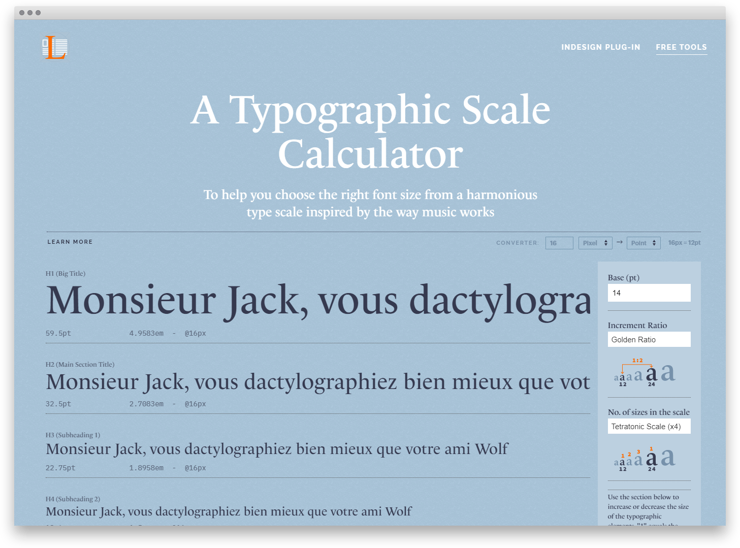 Калькуляторы систем типографики — Оди. О дизайне