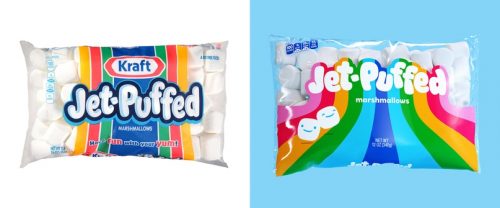 Обновление стиля и упаковки маршмэллоу Jet-Puffed — Оди. О дизайне