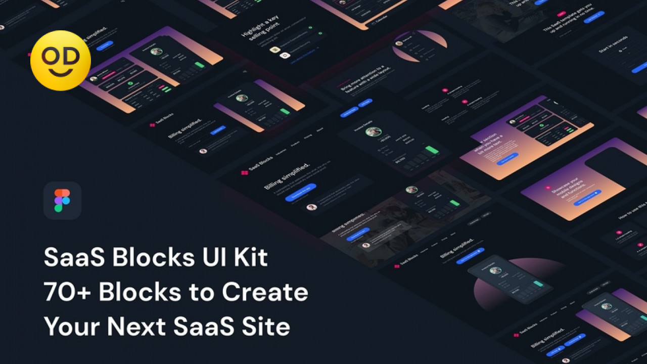 SaaS Blocks — UI Kit для лендингов стартапов из 70 блоков, формат Figma — Оди. О дизайне