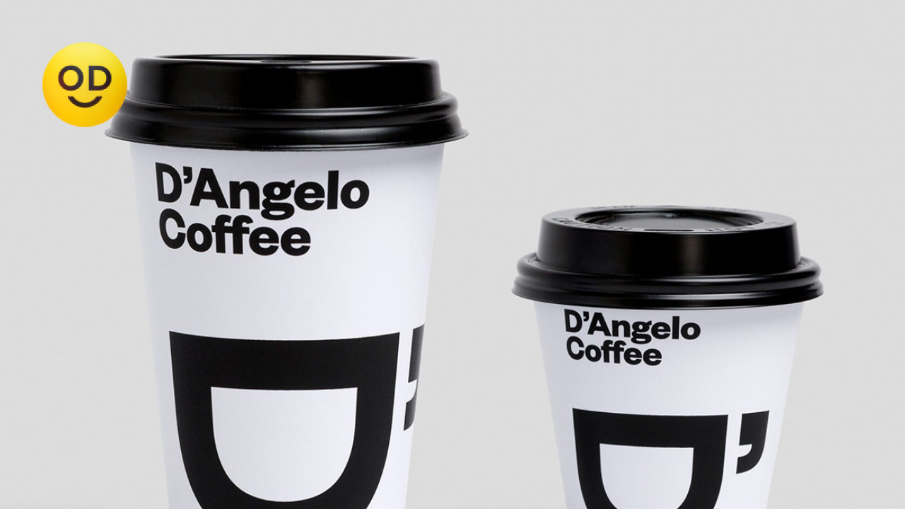 Изящная айдентика кофейной марки D'Angelo Coffee, разработанная ...