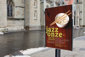 Серия плакатов для джазового фестиваля Jazz Onze+ в Лозанне — Оди. О ...