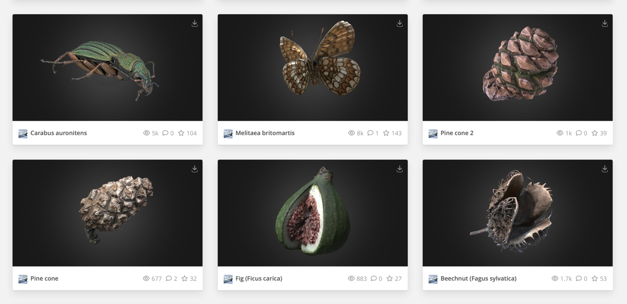 Подборка сайтов с бесплатными 3D-моделями, PBR-текстурами, HDRI-картами ...