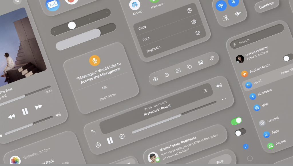 Принципы дизайна интерфейсов для Apple Vision Pro + UI kit для Figma ...