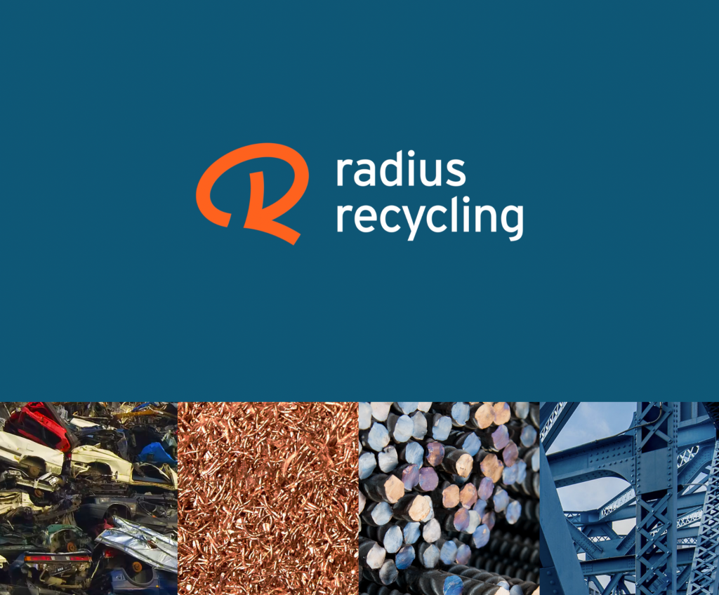 Новый знак американской металлообратывающей компании Radius Recycling ...